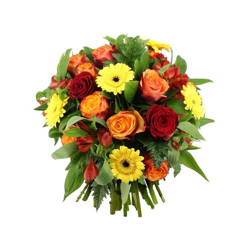 Bouquet "COCCINELLE" • Jaune, Rouge & Orange